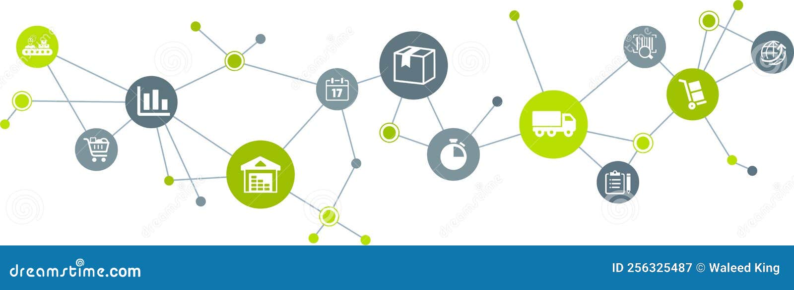 : Smart Logistics Processes Design Cartoon Vector | CartoonDealer.com ...