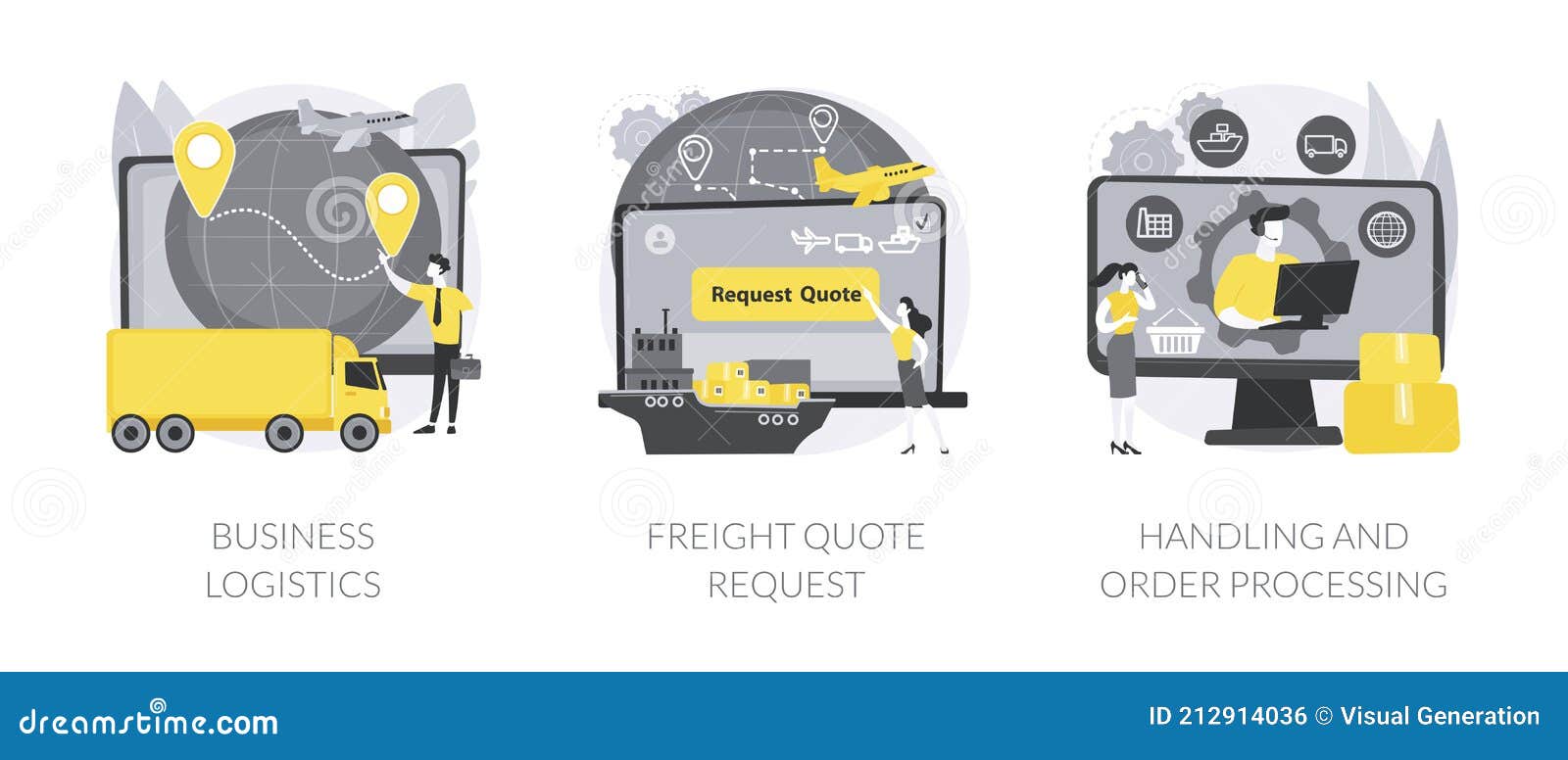 Smart Logistics Technologies Abstract Concept Vector Illustrations ...