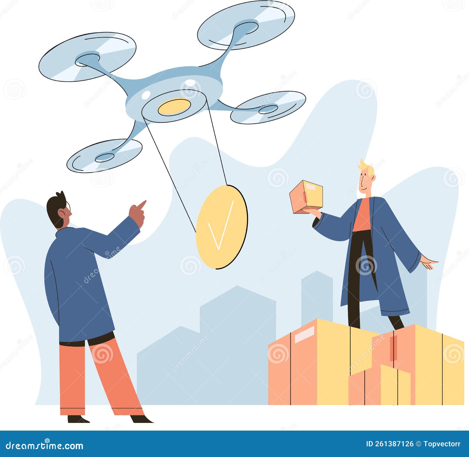 Smart Logistics Technology Concept. Modern Transportation and ...