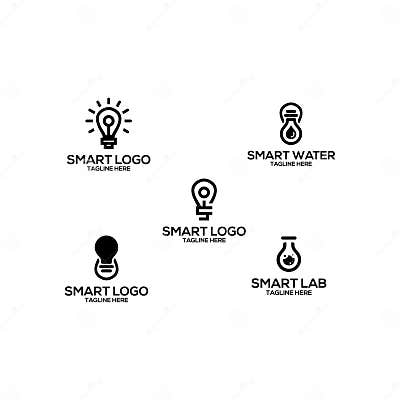 Smart Logo Design Vector with Shine and Unique Shape Stock Vector ...