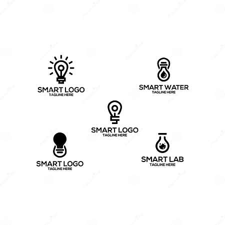 Smart Logo Design Vector with Shine and Unique Shape Stock Vector ...