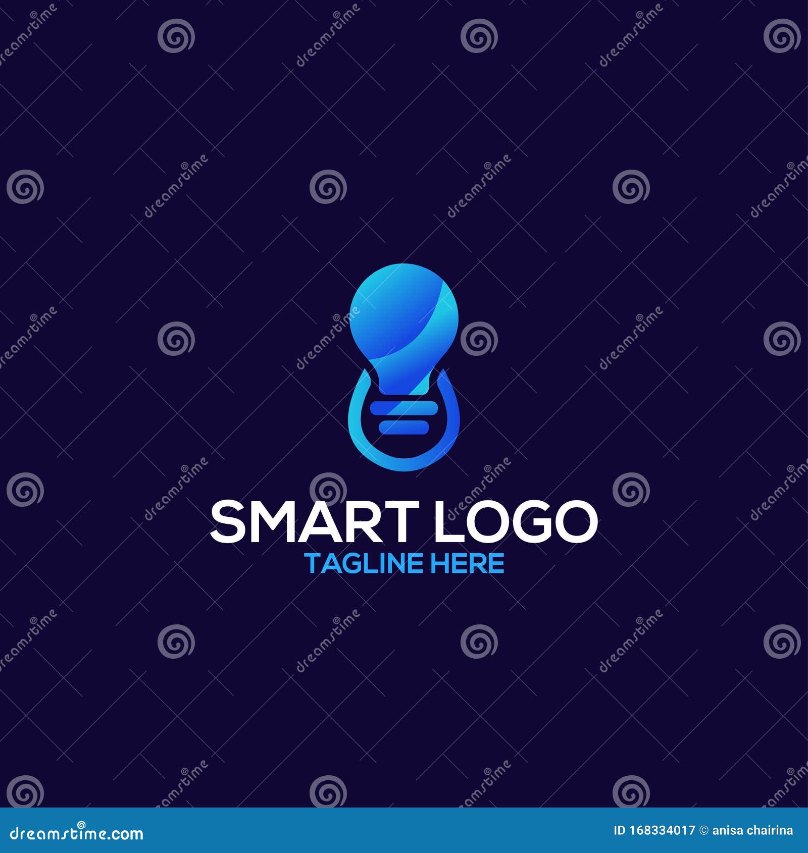 Smart Logo Design Vector with Shine and Unique Shape Stock Vector ...