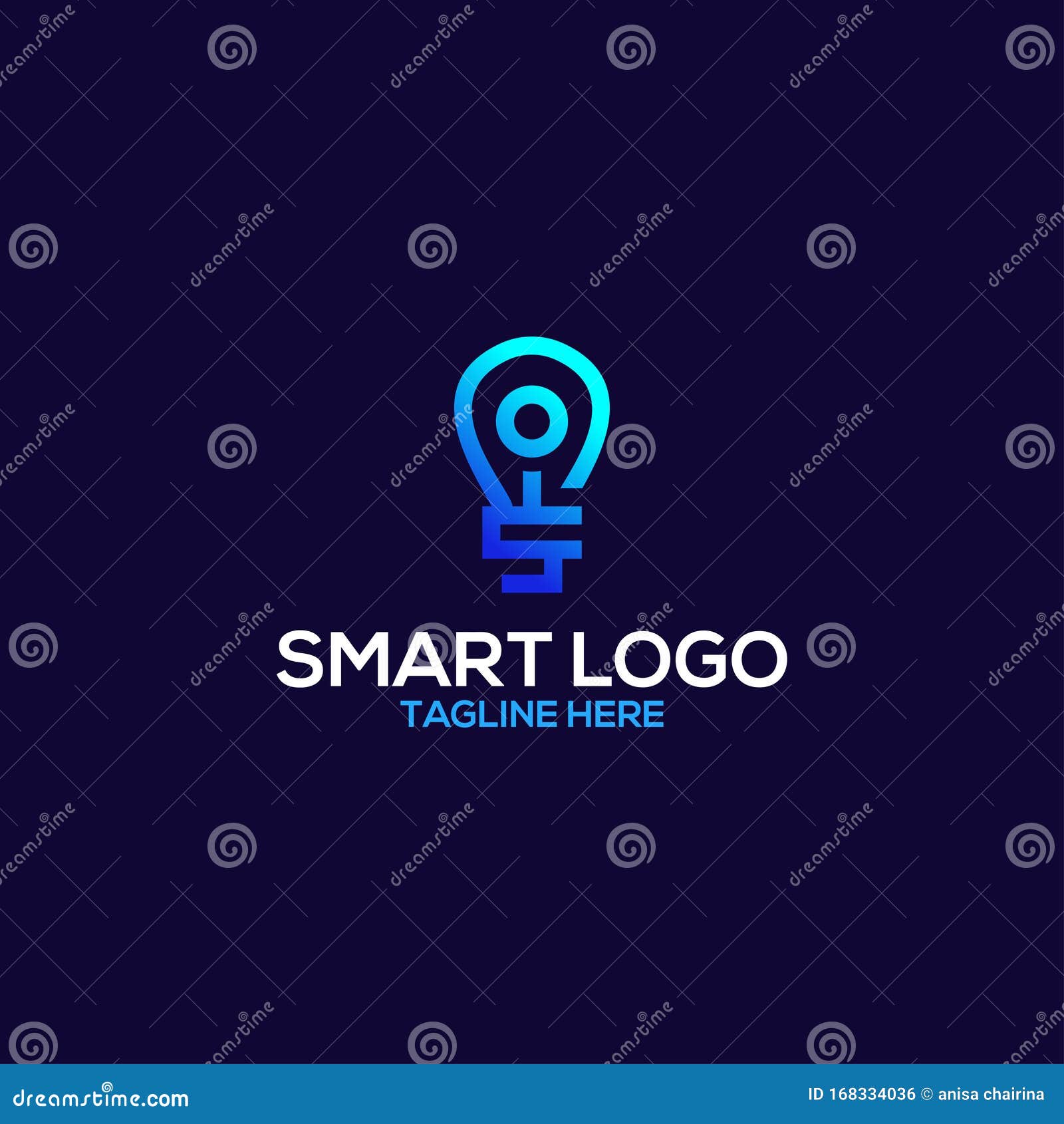 Smart Logo Design Vector with Shine and Unique Shape Stock Vector ...