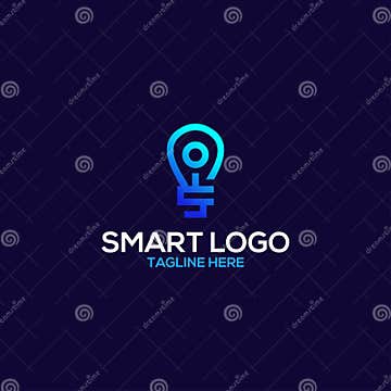 Smart Logo Design Vector with Shine and Unique Shape Stock Vector ...