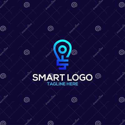 Smart Logo Design Vector with Shine and Unique Shape Stock Vector ...