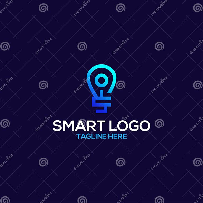Smart Logo Design Vector with Shine and Unique Shape Stock Vector ...