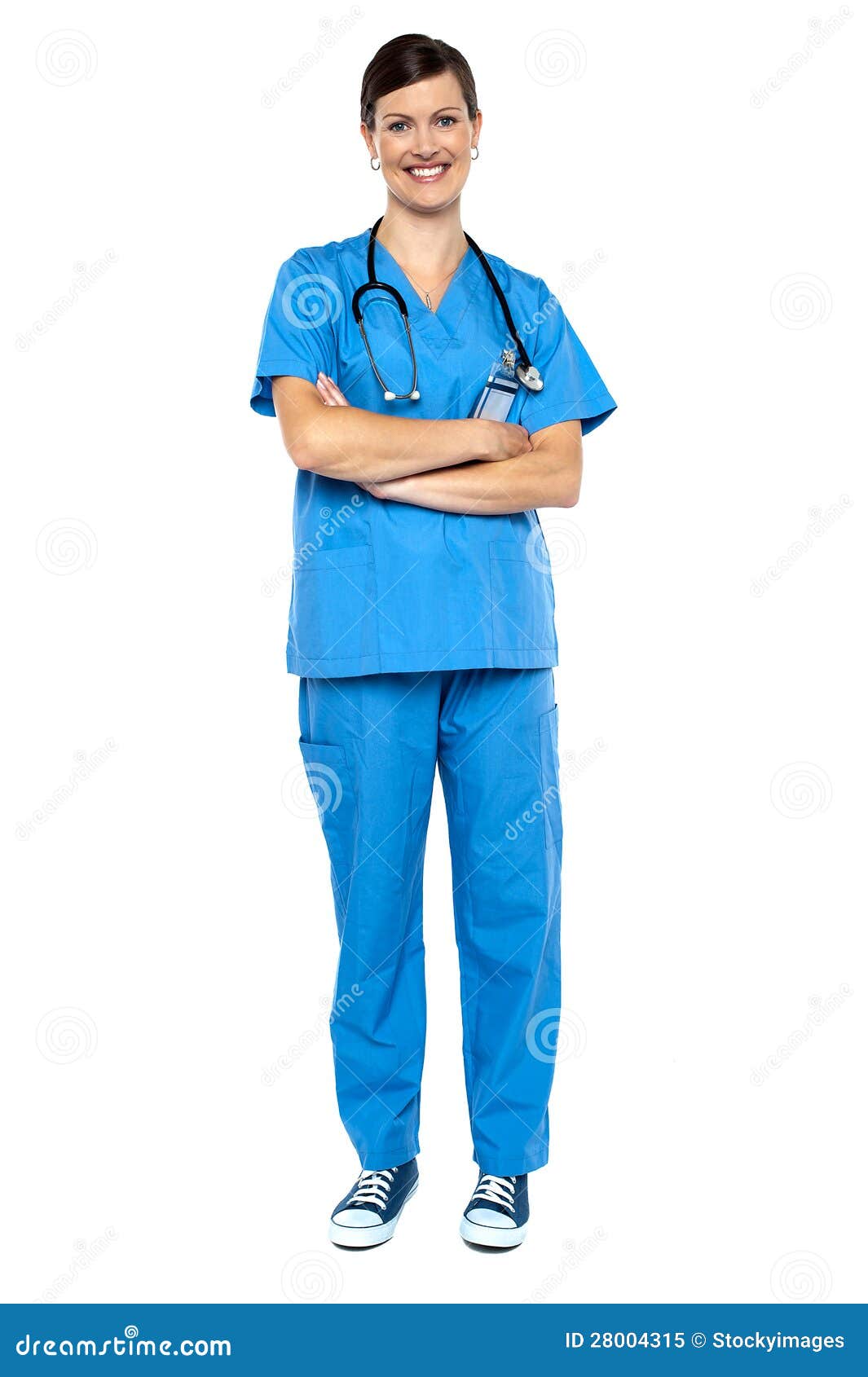 Smart Looking Female Doctor, Arms Folded Stock Image - Image of health ...