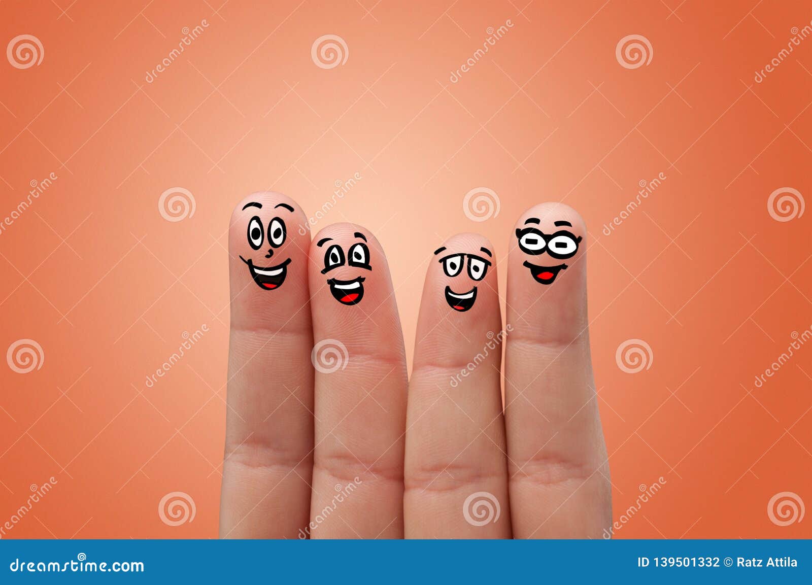 Smart Looking Fingers Smiling Stock Photo - Image of laugh, company ...
