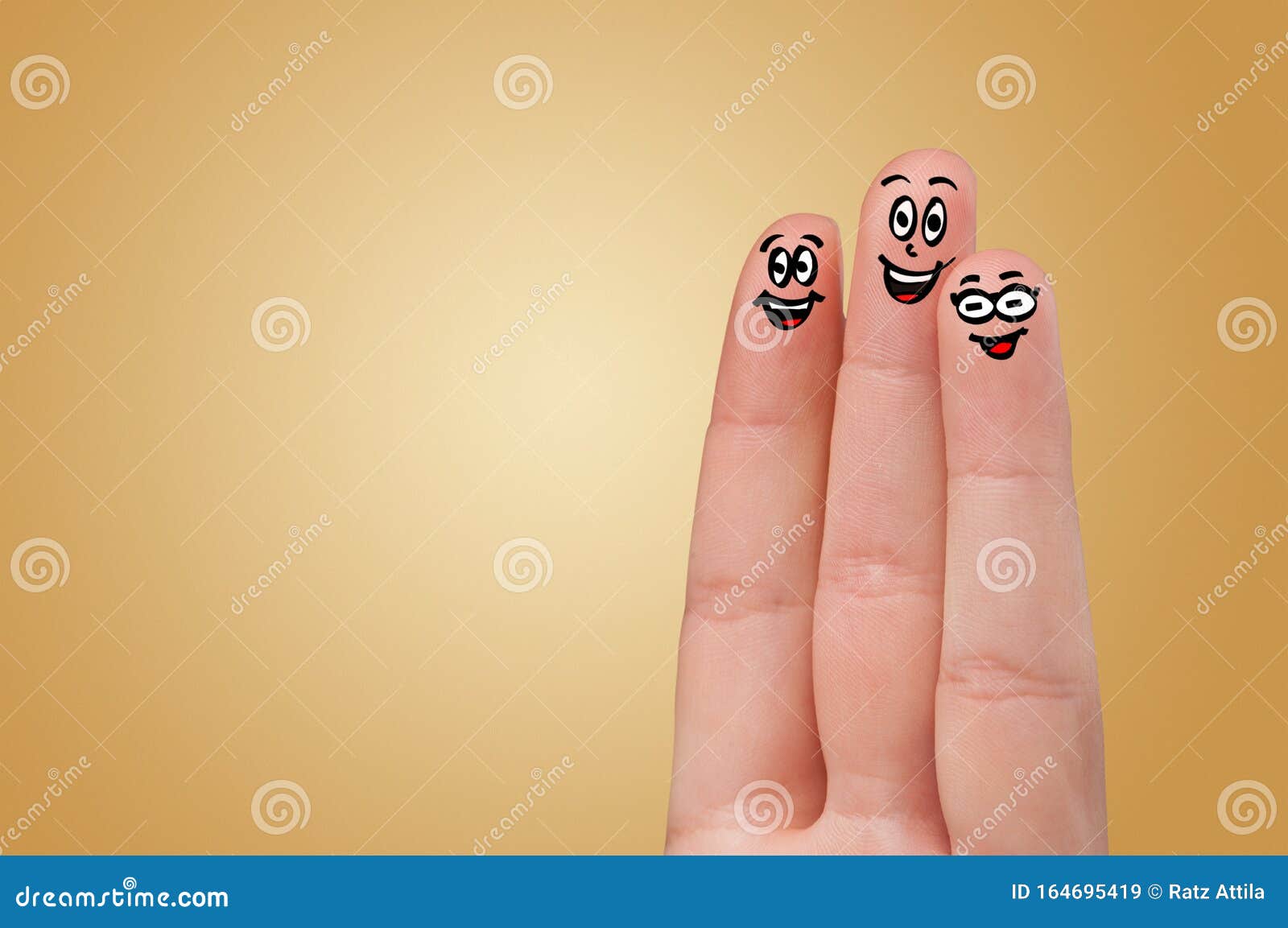 Smart Looking Fingers Smiling Stock Image - Image of communication ...