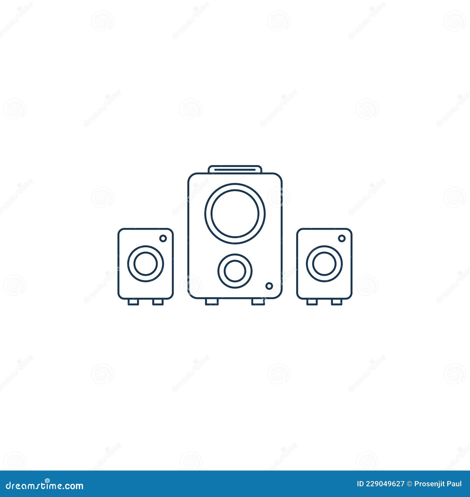 Smart Loudspeaker Sound Box Icon Vector Stock Vector - Illustration of ...