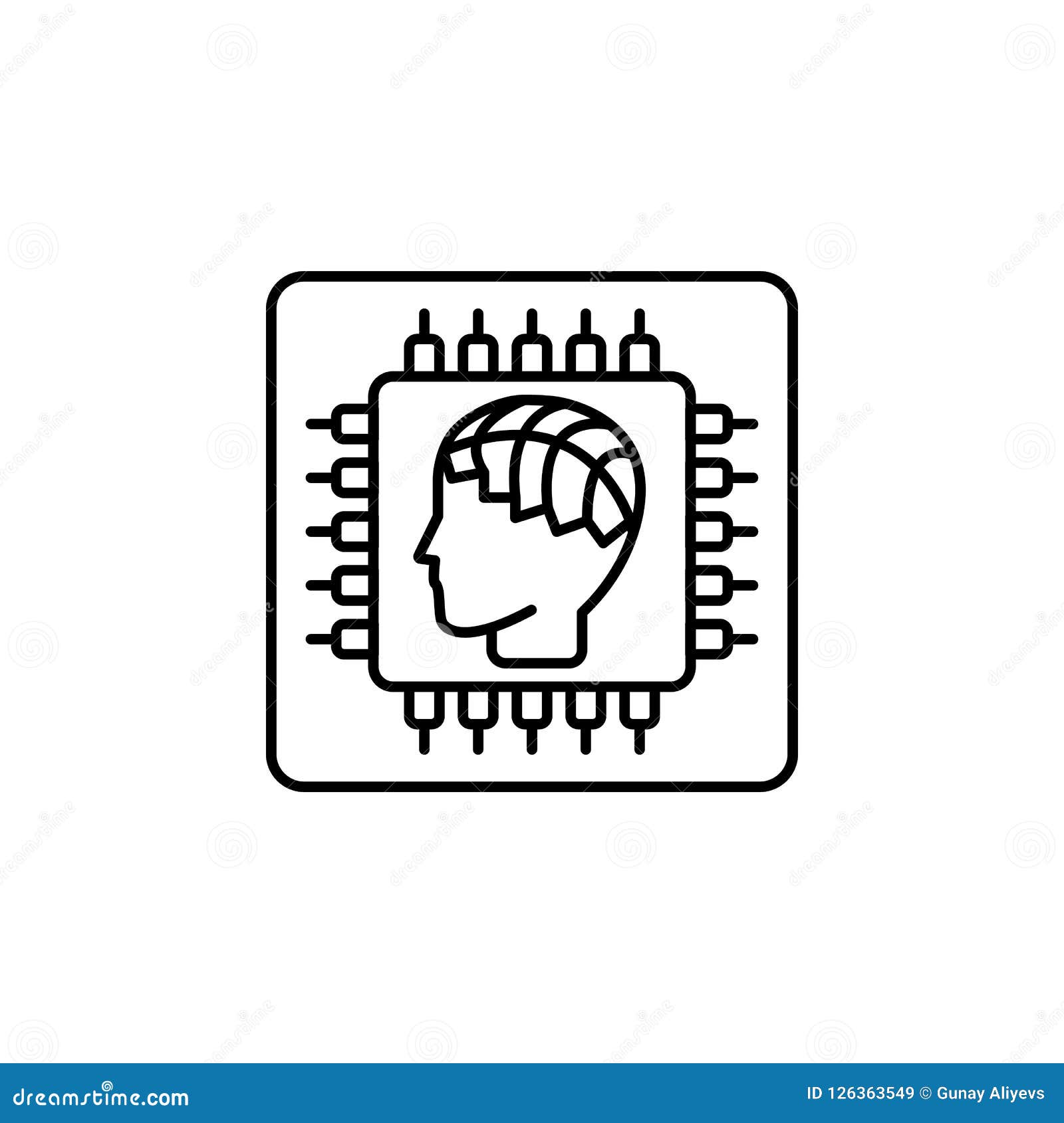 Smart Machine Cheep Concept Line Icon. Simple Element Illustration ...