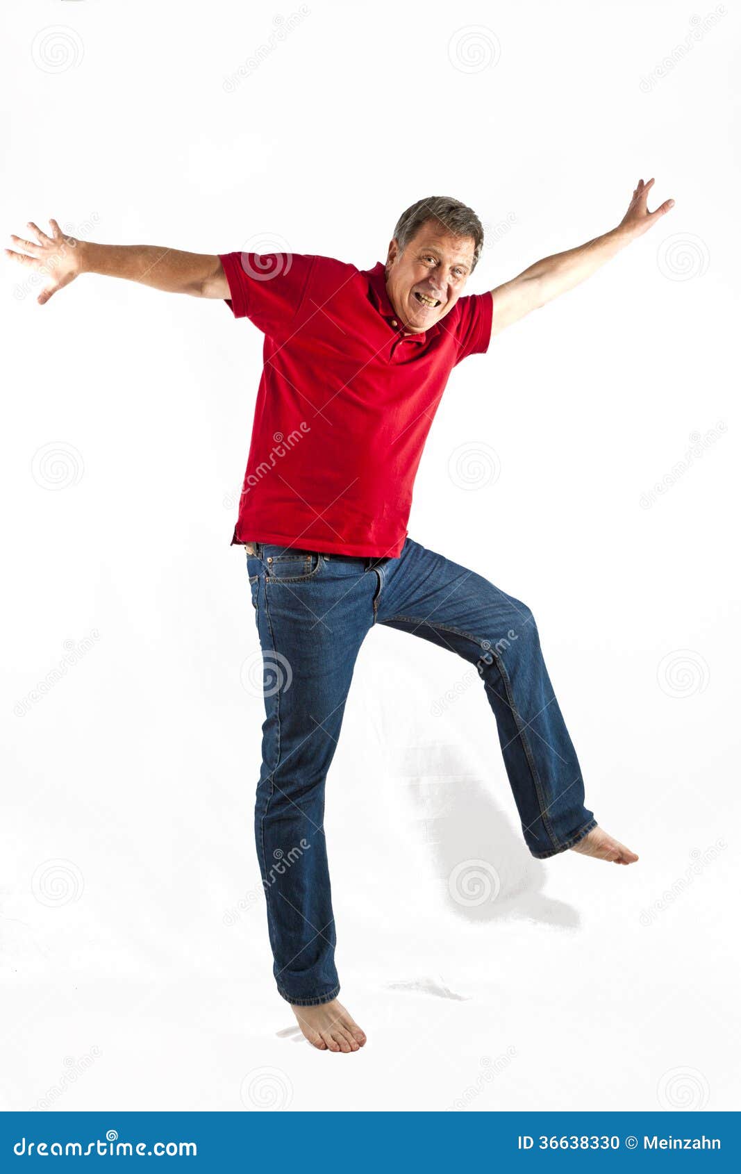 Smart Man Standing in Studio Stock Photo - Image of leisure, floor ...