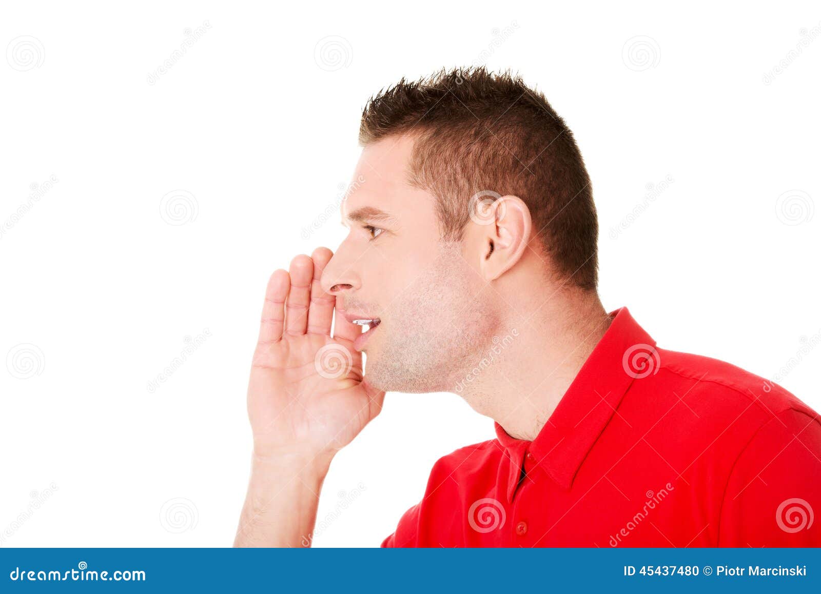 Smart Man Telling Some Secrets Stock Photo - Image of cool, gossiping ...