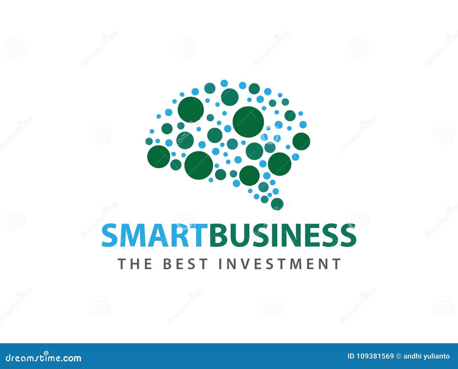 Smart Matrix Dot Brain Advanced Technology Vector Logo Design Stock ...