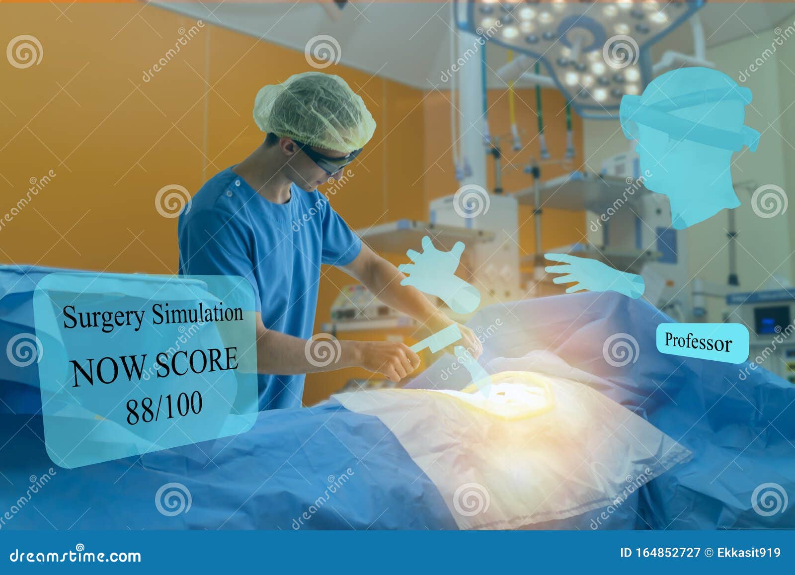 Smart Medical with Augmented and Virtual Reality Technology Concept ...