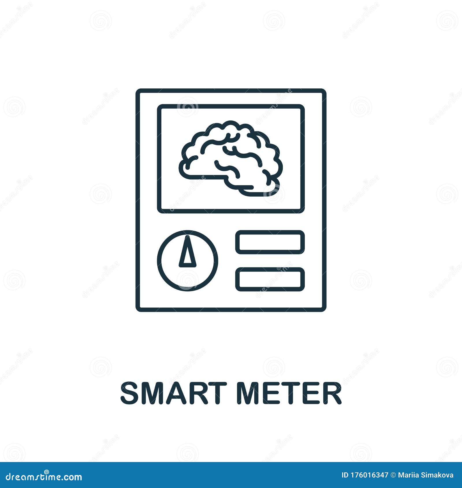 Smart Meter Installation Icon Doodle Illustration Cartoon Vector ...