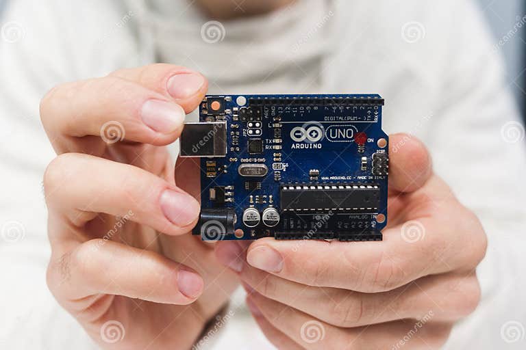 Smart Microcontroller Arduino Uno Modern Concept. Editorial Photo - Image of copyspace ...