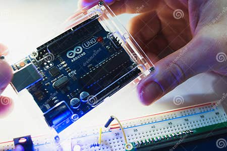 Smart Microcontroller Arduino Uno Modern Concept. Editorial Image - Image of code, modern: 105562660