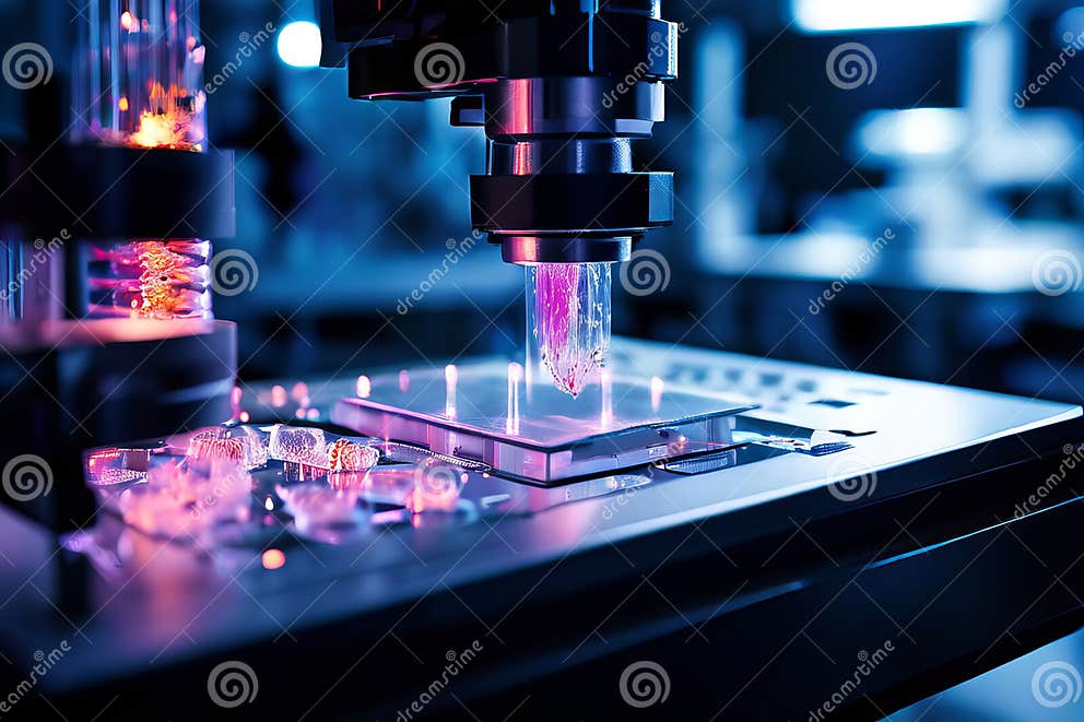 Smart Microscopy with Automated Sample Handling Microscopic Syst Stock ...