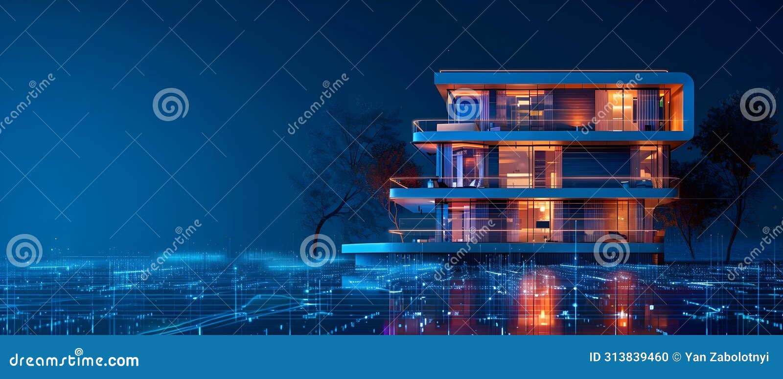 Smart Minimalist Home in a Digital Ecosystem. Concept Smart Home ...