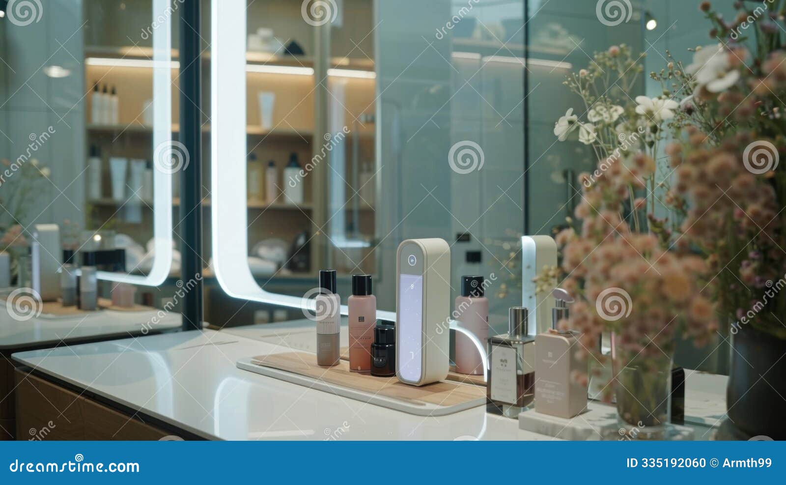 Smart Mirror AI Assistant. Modern Technology Integration Concept Stock ...