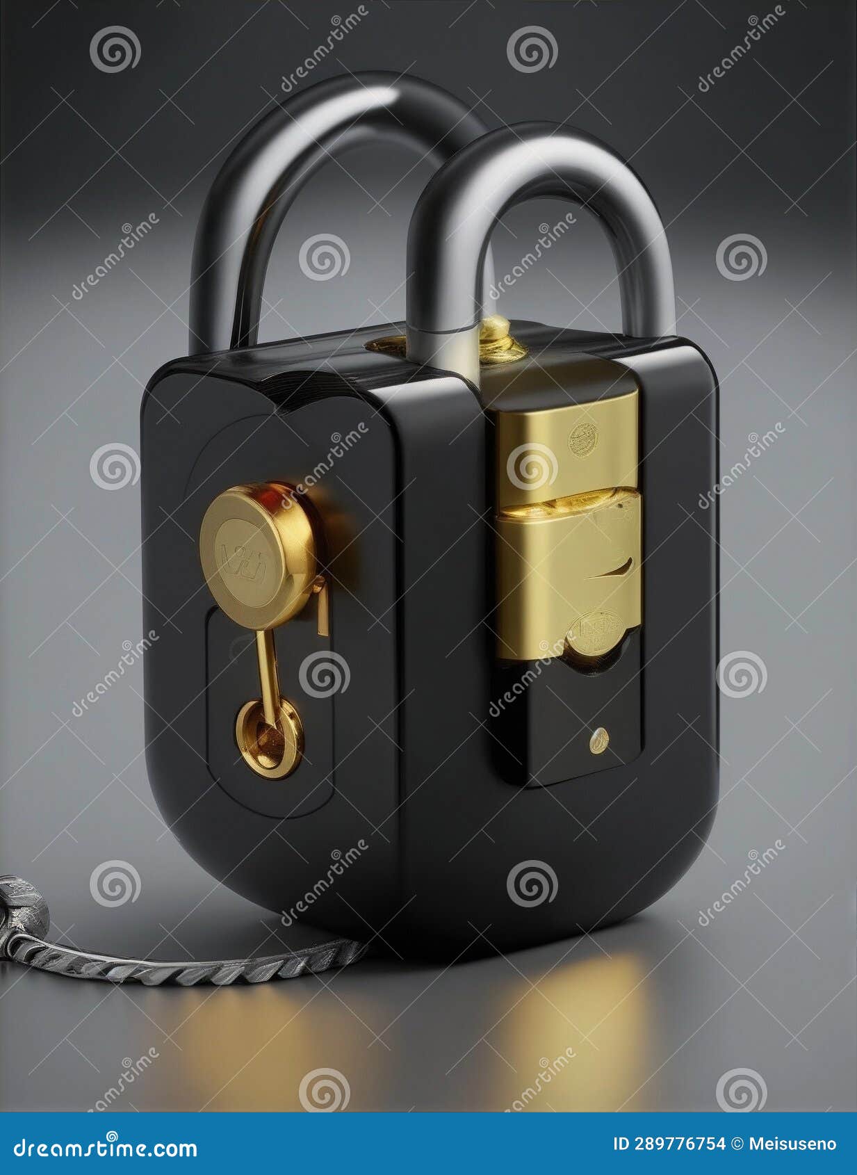 Smart Modern Padlock Illustration Stock Illustration - Illustration of ...