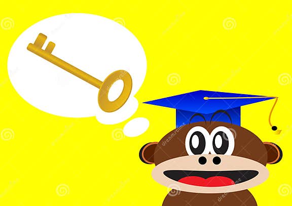 Smart monkey stock vector. Illustration of inspiration - 22825915