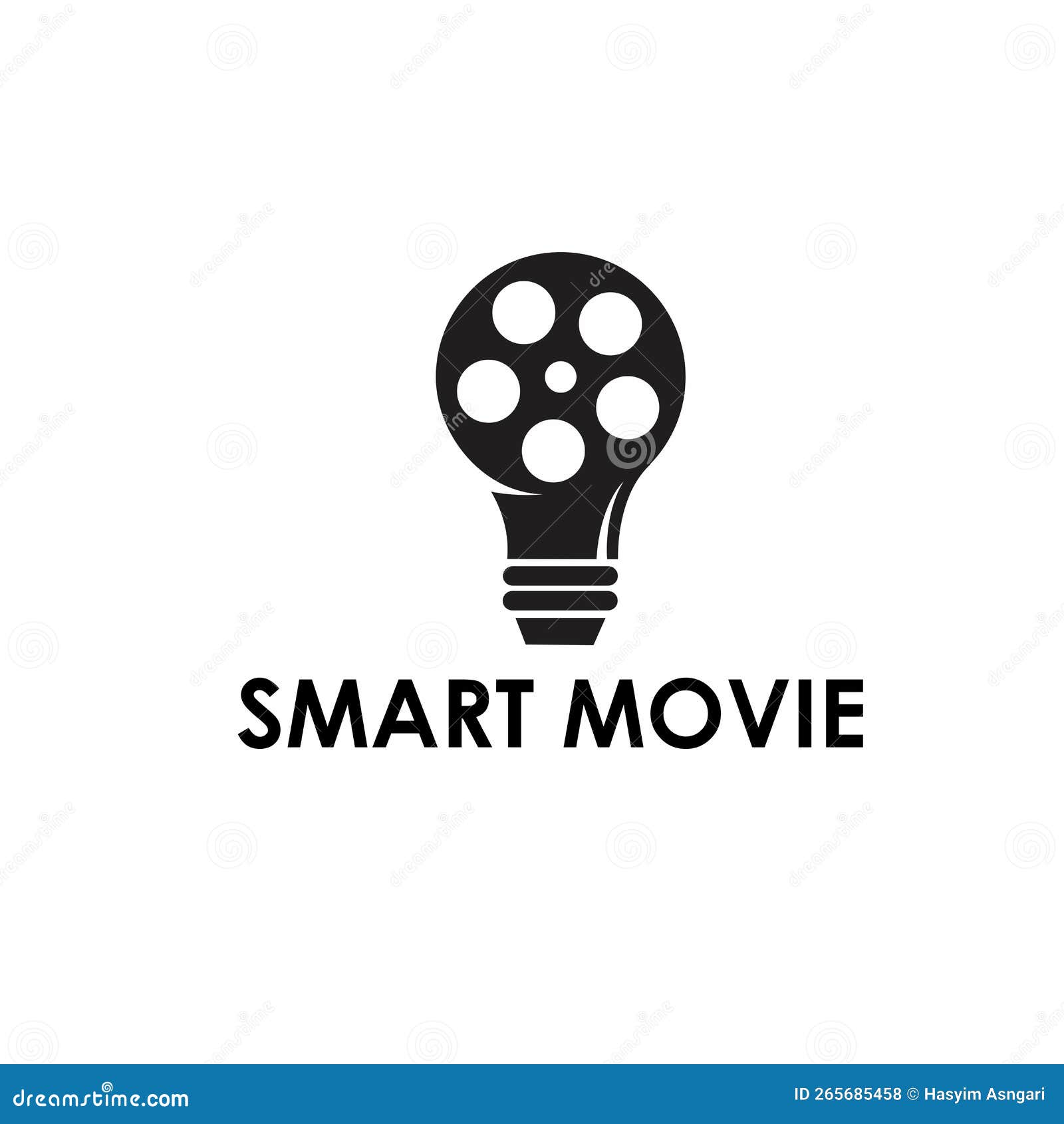 Smart Movie Logo Design Vector Stock Vector - Illustration of button ...