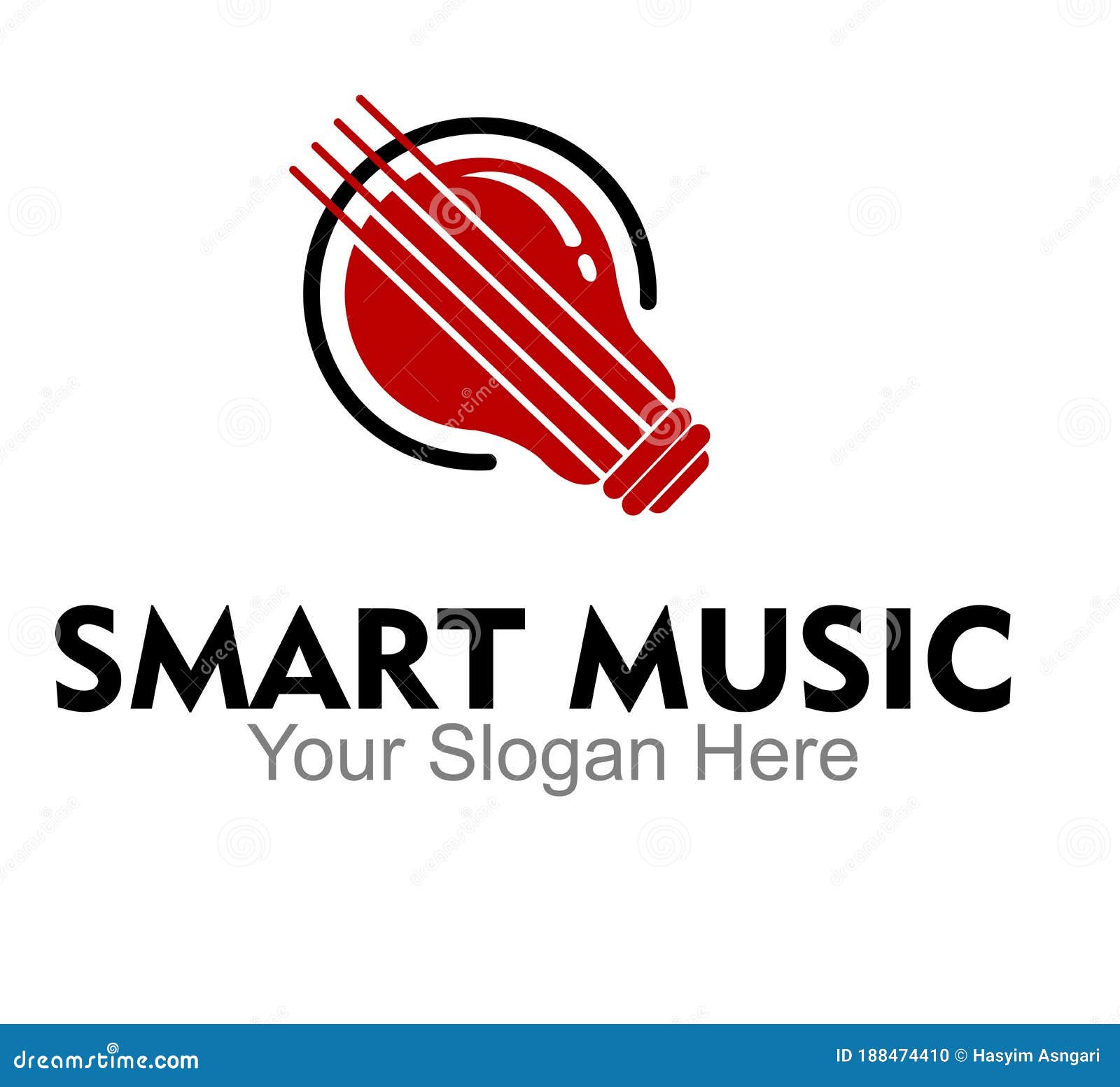 Smart Music Logo Design Vector Stock Vector - Illustration of doodle ...