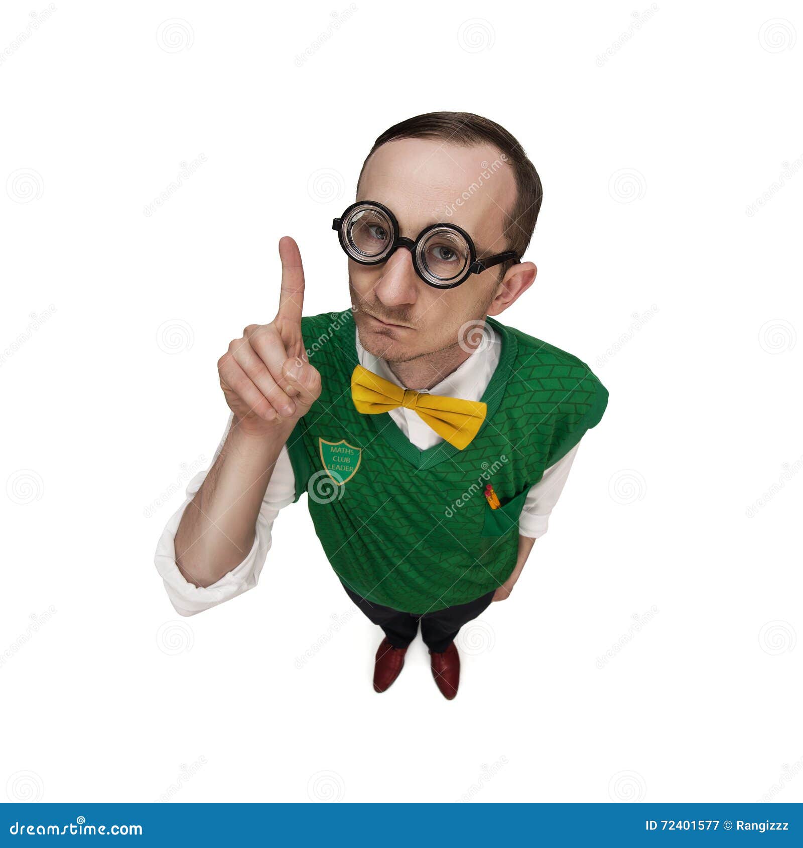 Smart nerd stock image. Image of portrait, isolated, genius - 72401577