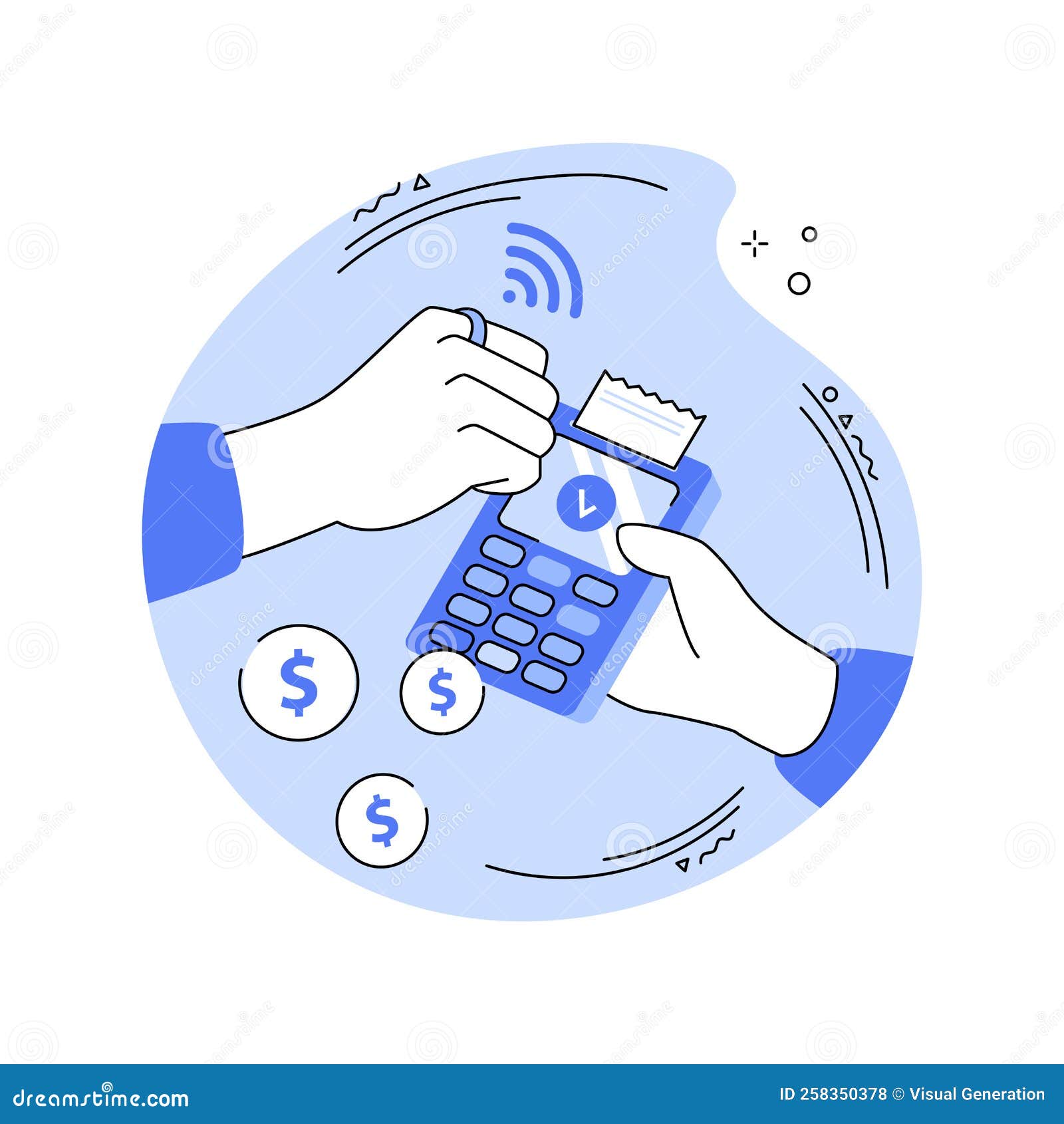 Smart NFC Ring Isolated Cartoon Vector Illustrations. Stock Vector ...