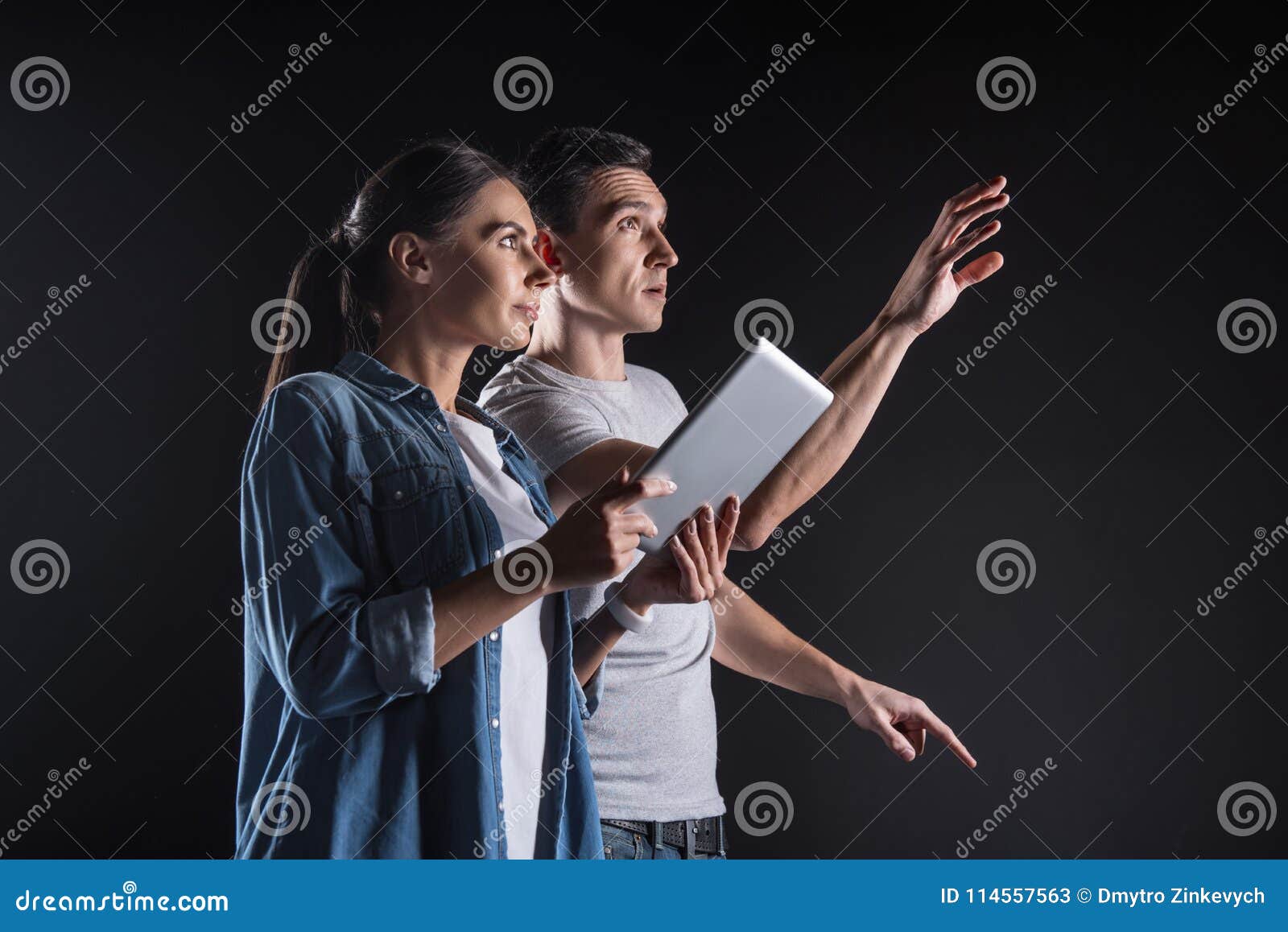 Smart Nice People Working Together Stock Image - Image of imagination ...