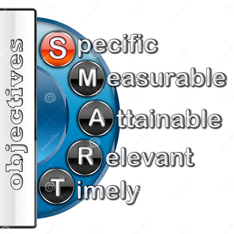 Smart objectives stock illustration. Illustration of achievable - 23741533