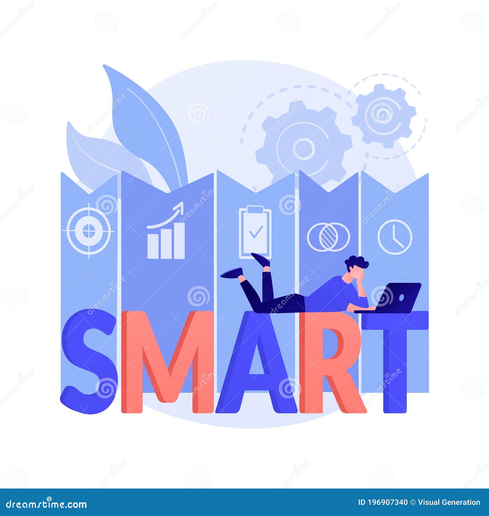 SMART Objectives Abstract Concept Vector Illustration. Stock Vector ...