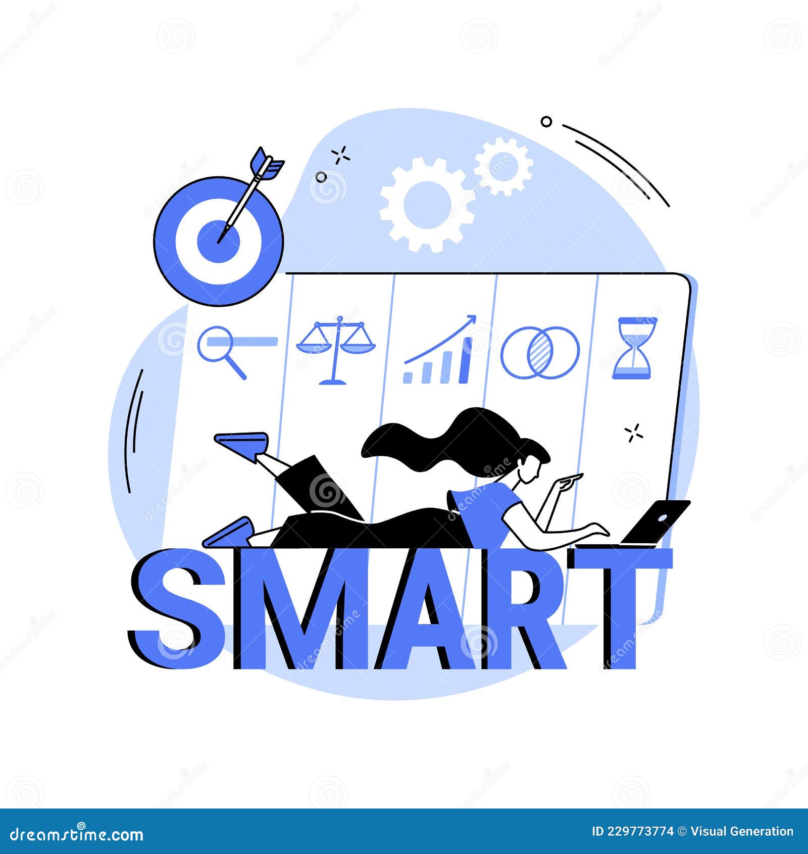SMART Objectives Abstract Concept Vector Illustration. Stock Vector ...
