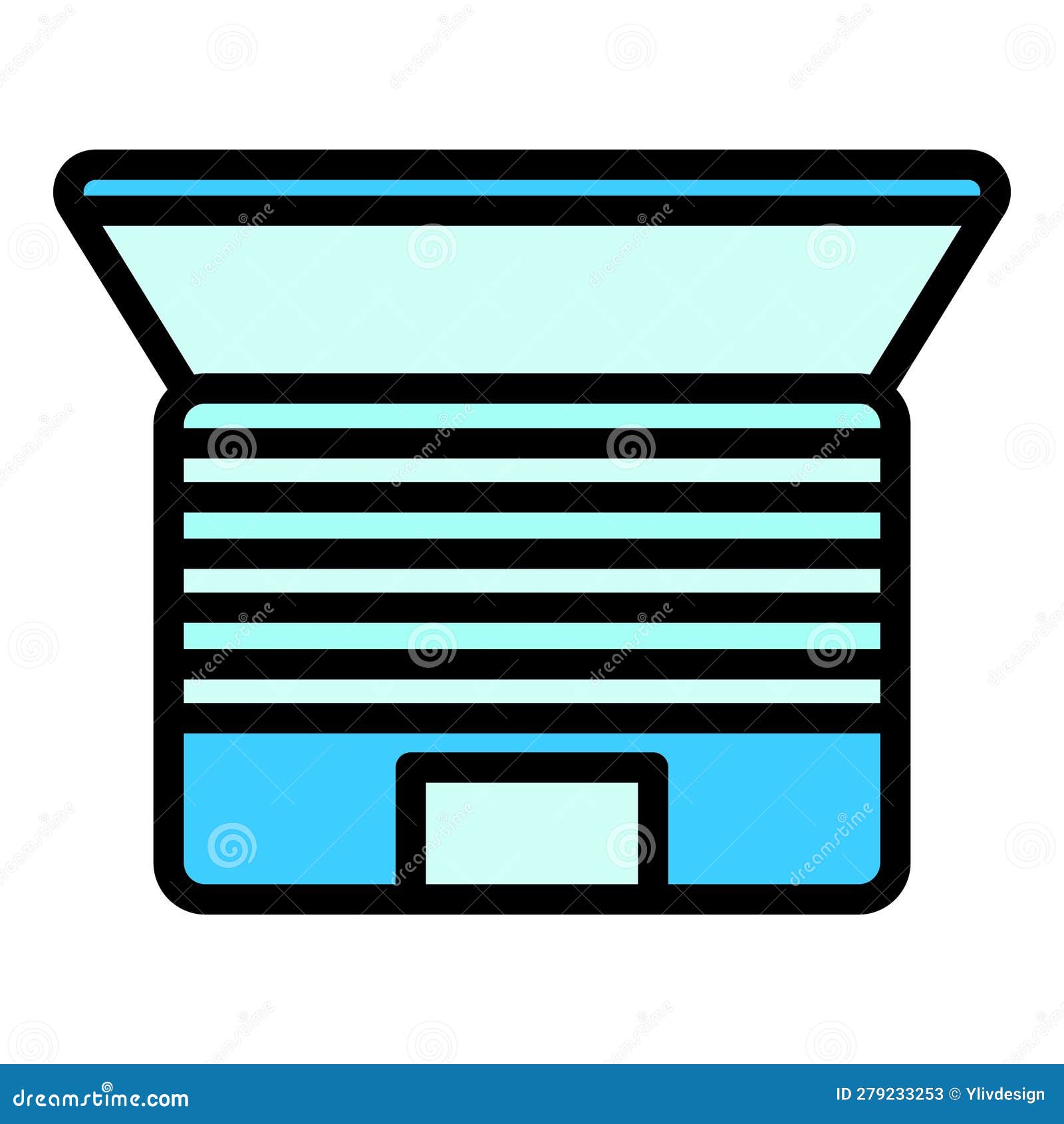 Smart Office Laptop Icon Vector Flat Stock Illustration - Illustration ...