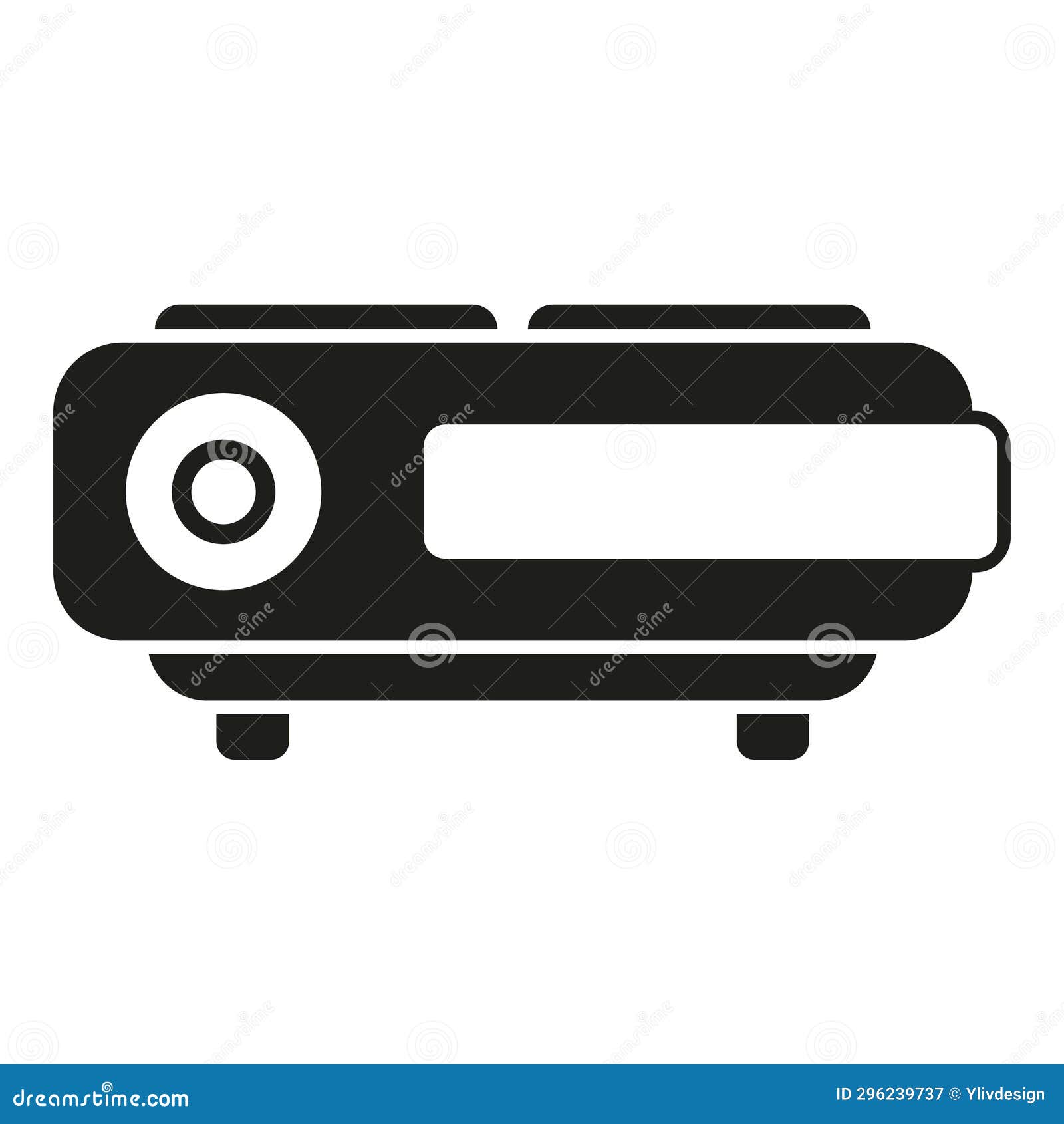 Smart Office Projector Icon Simple Vector. Work Data Stock Vector ...