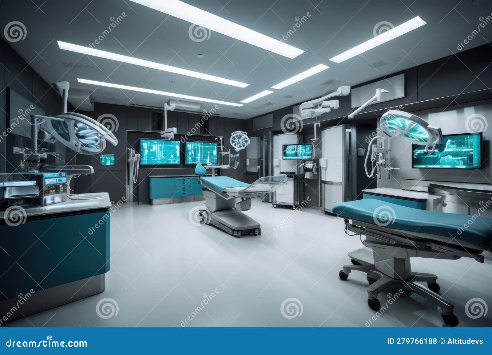 Smart Operating Room, Equipped with Advanced Surgical Tools and ...