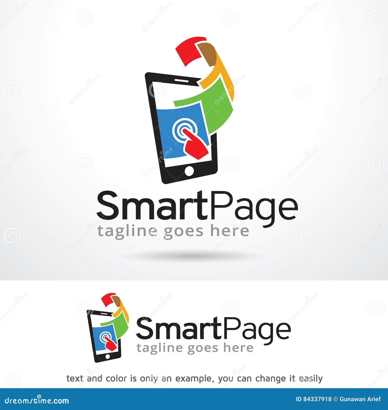 Smart Page Logo Template Design Vector Stock Vector - Illustration of ...