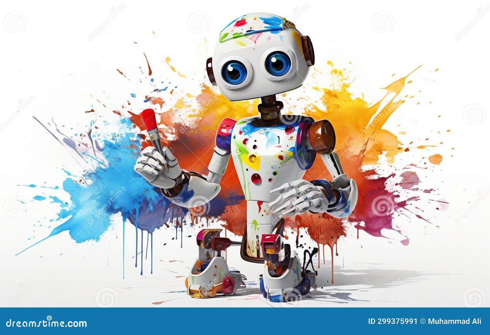 Smart Painting Hub on White Background Stock Image - Image of ...