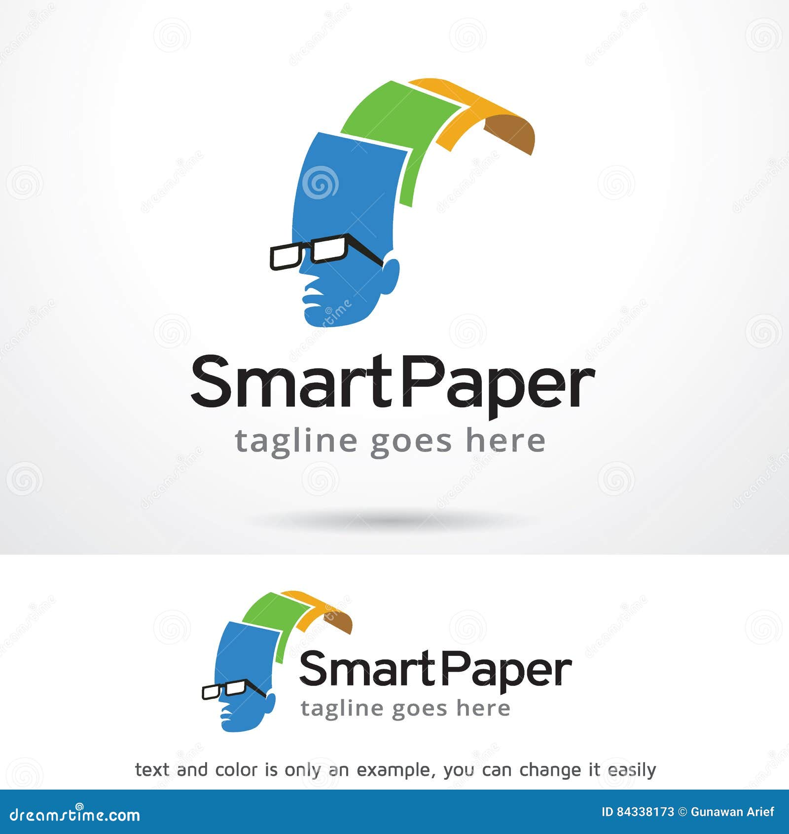 Smart Paper Logo Template Design Vector Stock Vector - Illustration of ...
