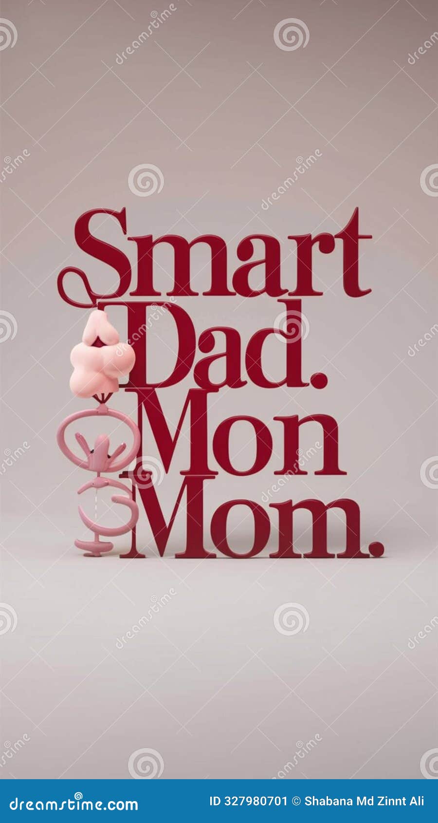Smart Parents Elegance Wallpaper Stock Illustration - Illustration of ...