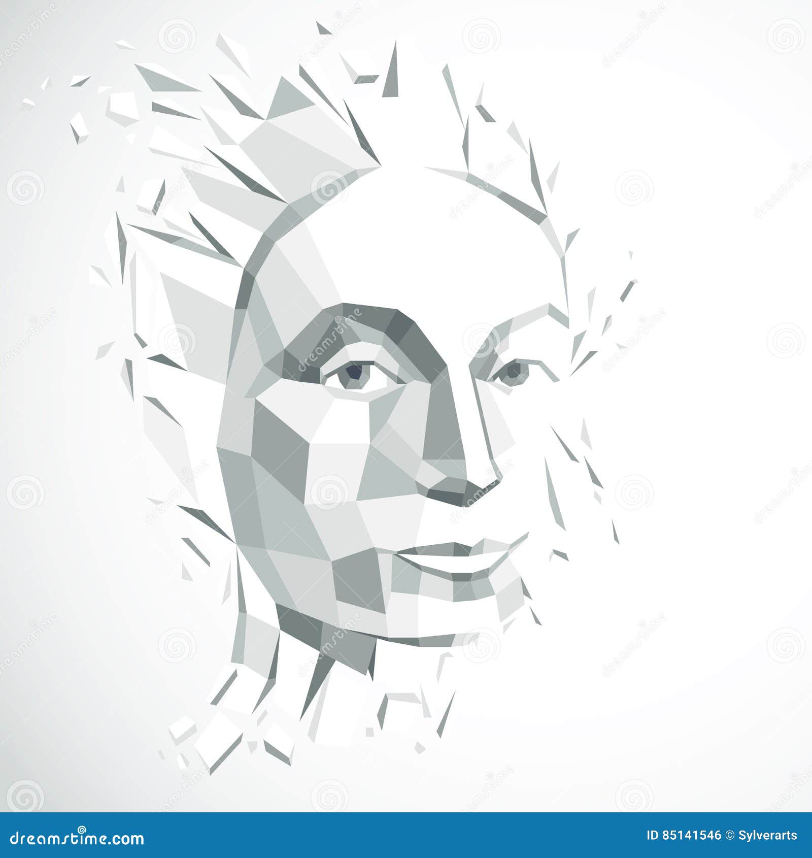 Smart Person Concept, Human Head Exploding and Breaks into Multi Stock Vector - Illustration of ...