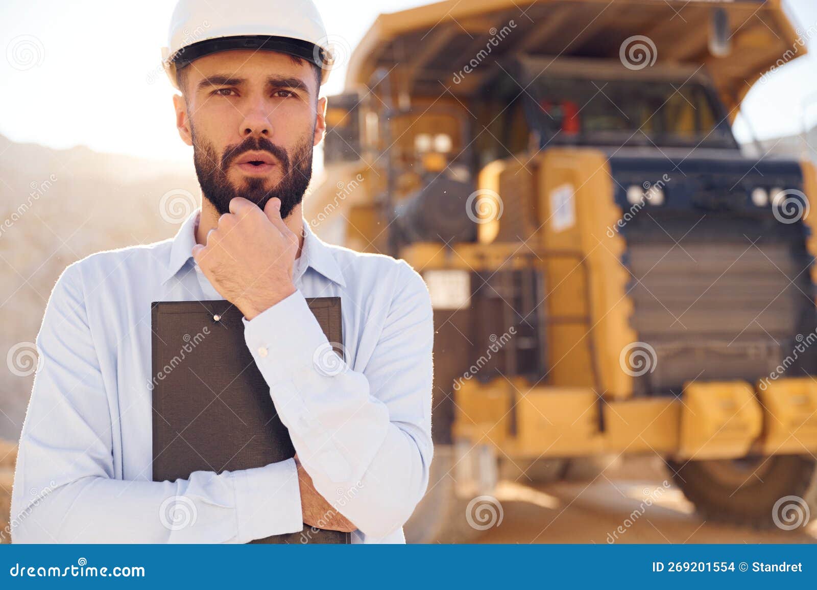 Smart Person is with Documents in Hands. Man in Uniform is Working in ...