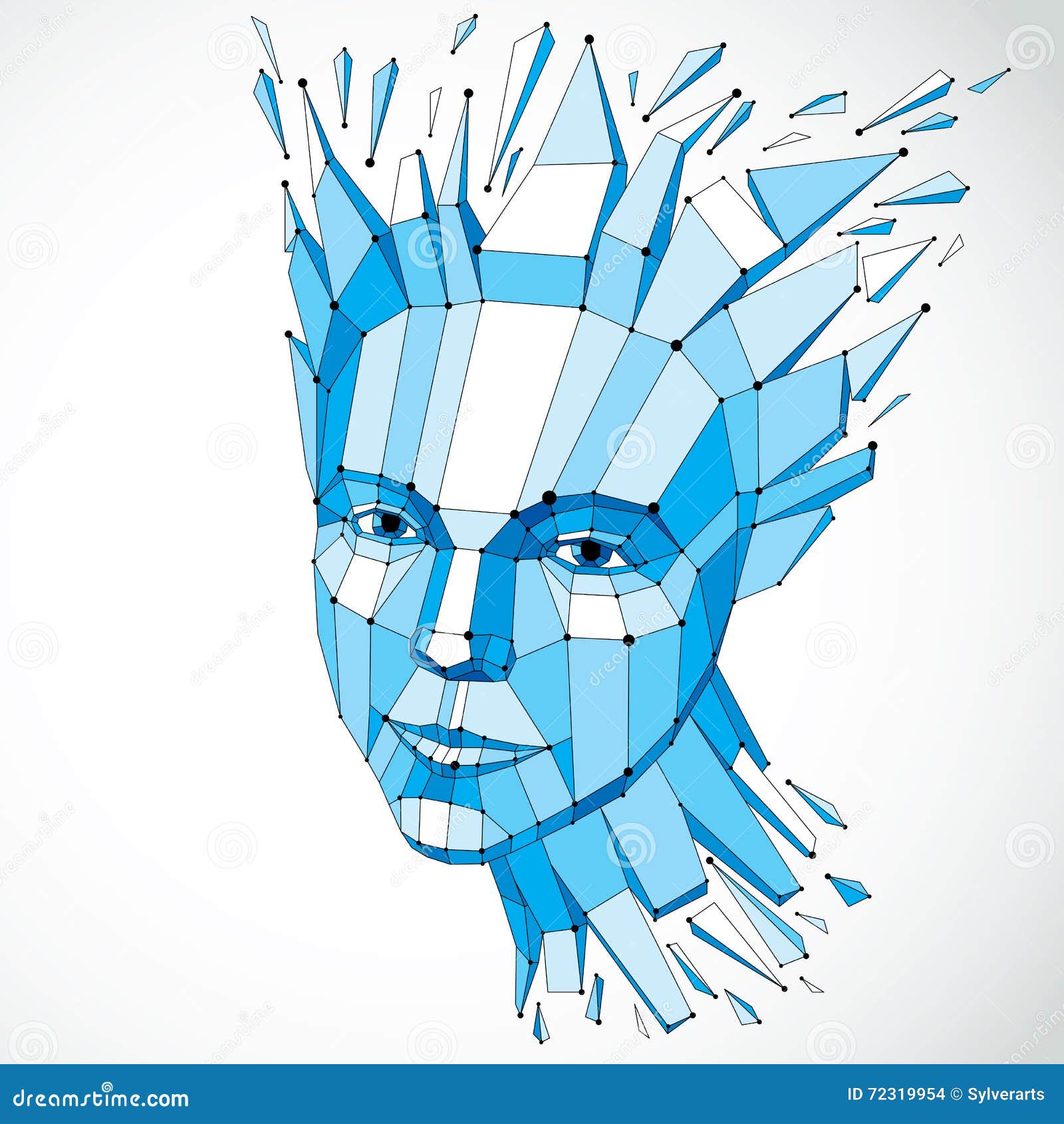 Smart Person and Mind Concept, Human Head Exploding and Breaks I Stock Vector - Illustration of ...