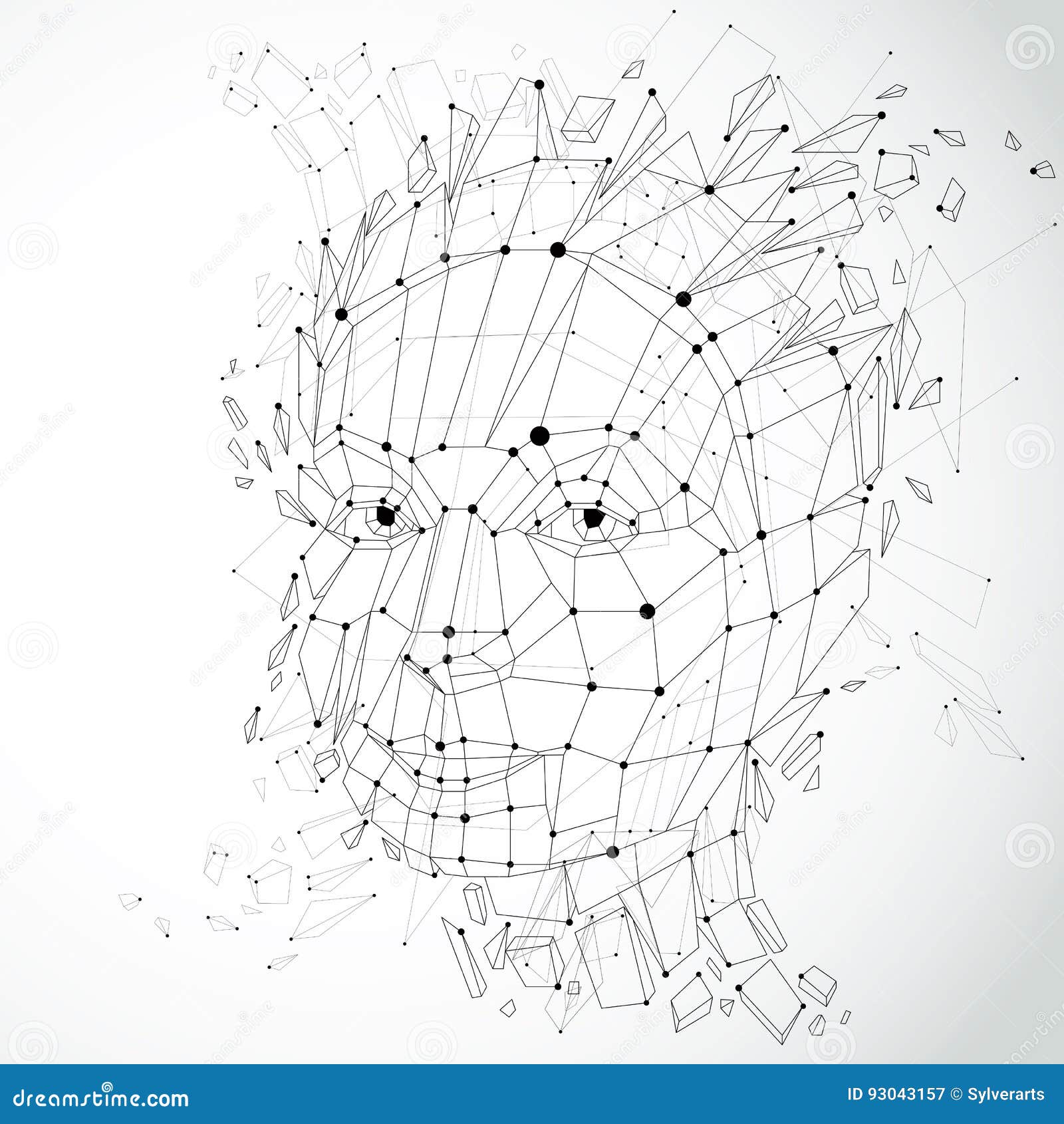 Person Breaks Barriers Hammer Man Tames Chaos. Psychology, Transformation, Activity. Complex ...