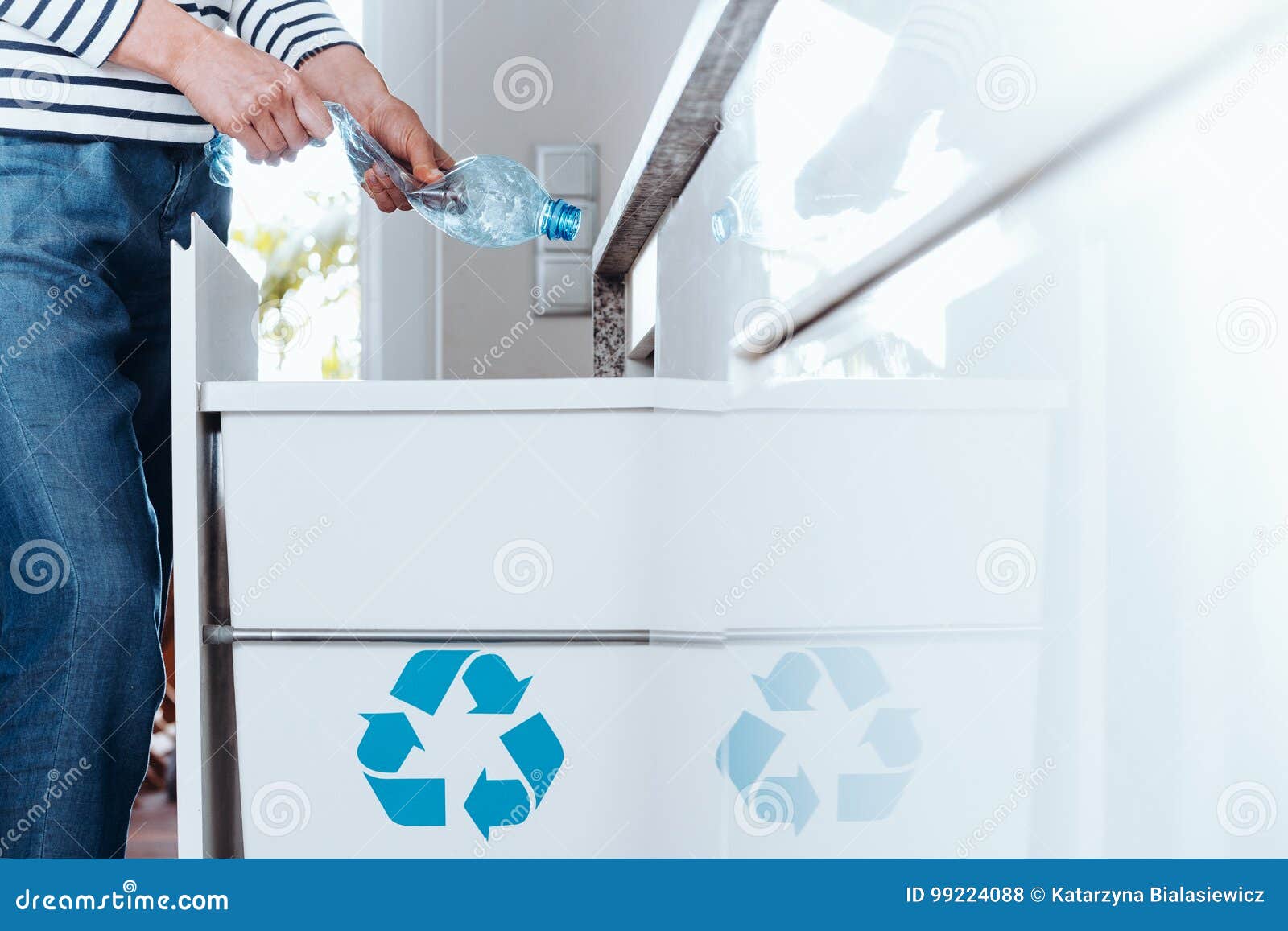 Smart Person Sorting Plastic Packaging Stock Photo - Image of ecosystem ...