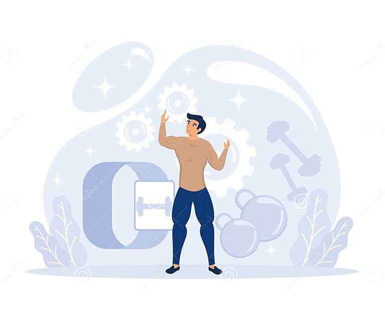 Smart Personal Training Technologies Concept, Smart Experience, Fit ...