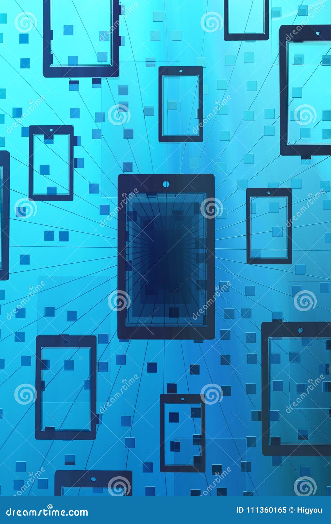 Smart Phone Frames Abstract Stock Illustration - Illustration of time ...