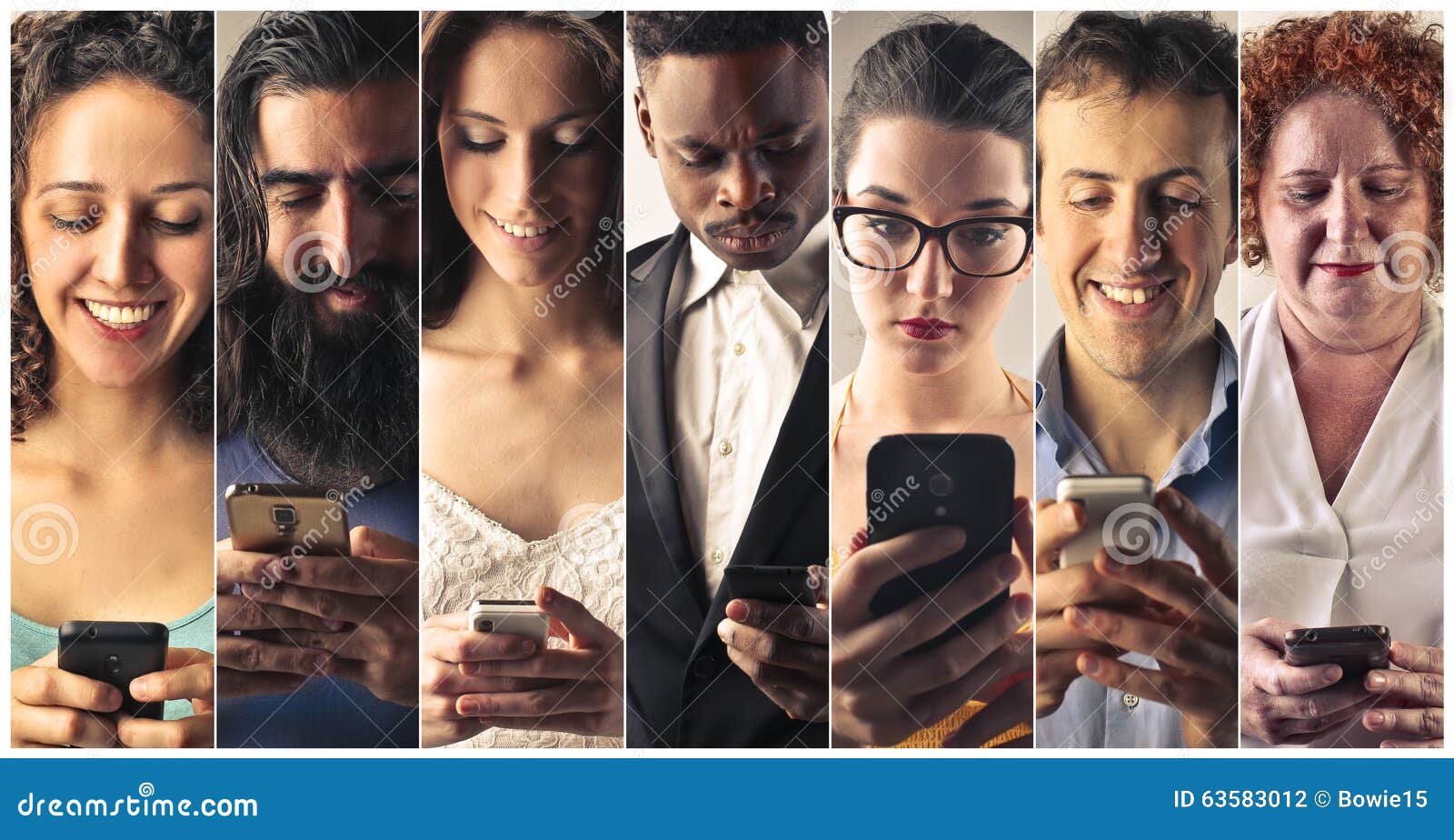 Smart phone addiction stock photo. Image of business - 63583012